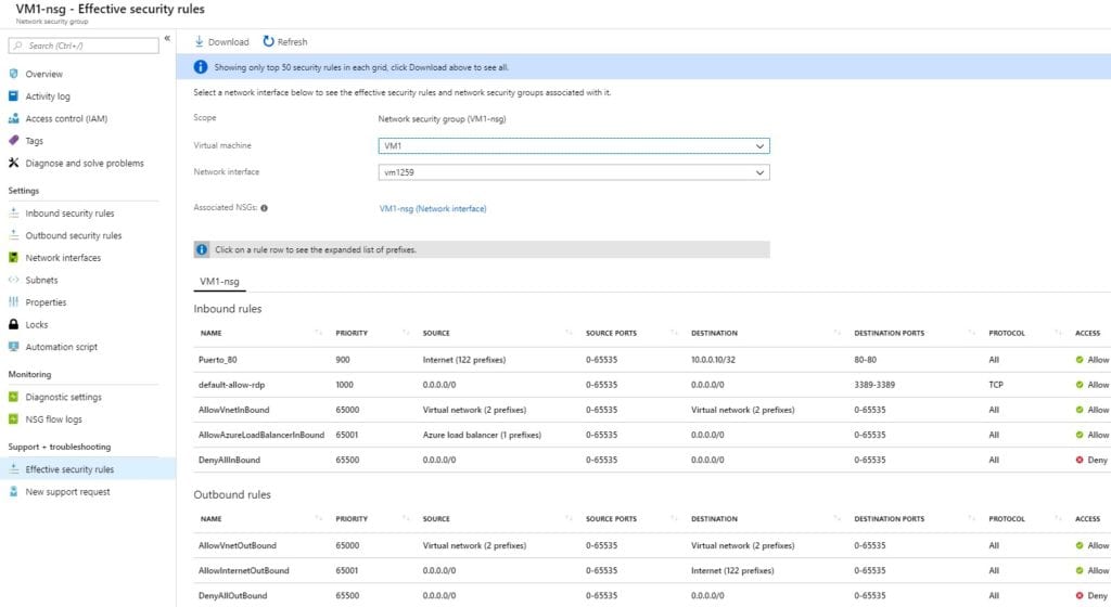 Network Security Groups – Azurebrains