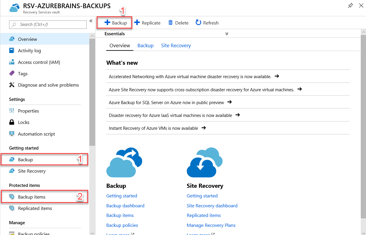 Azure Backup I – Introducción y preparación del entorno – Azurebrains