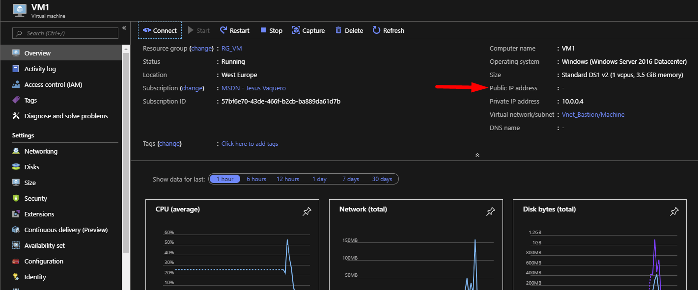 Azure bastion service - herymanager