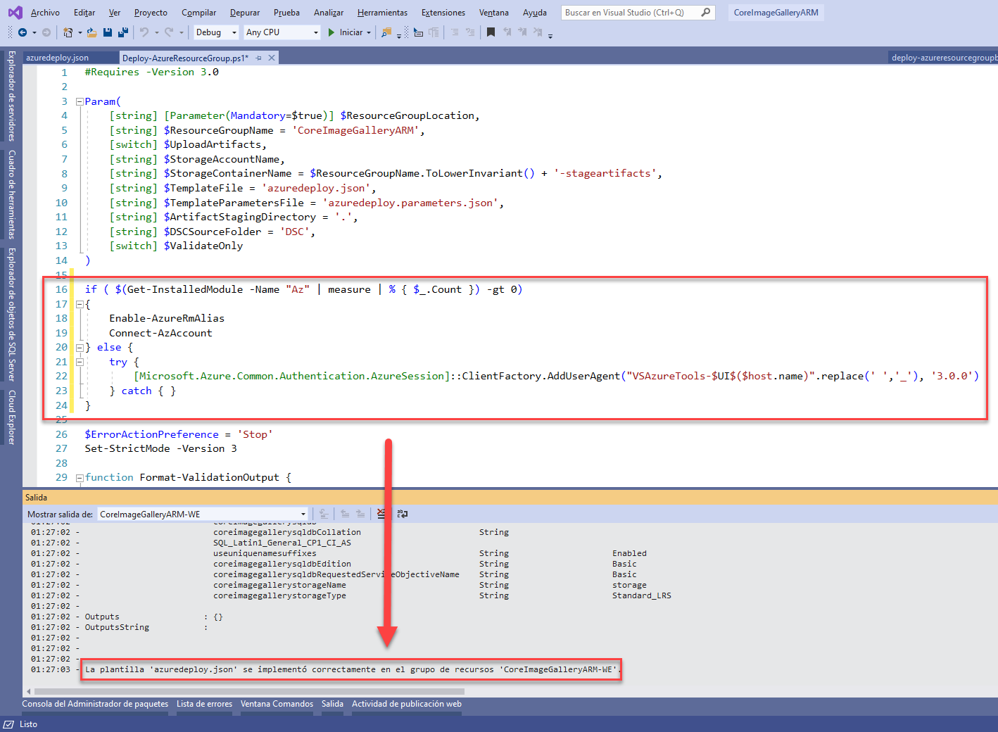 [Solucionado] Error publicando plantillas ARM desde VS2019 – Azurebrains