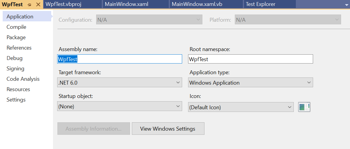 Upgrading from WPF App (.NET Framework) [Visual Basic] to .NET 6 – Azurebrains