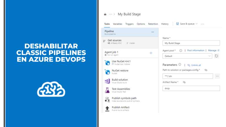 Deshabilitar classic pipelines en Azure DevOps – Azurebrains